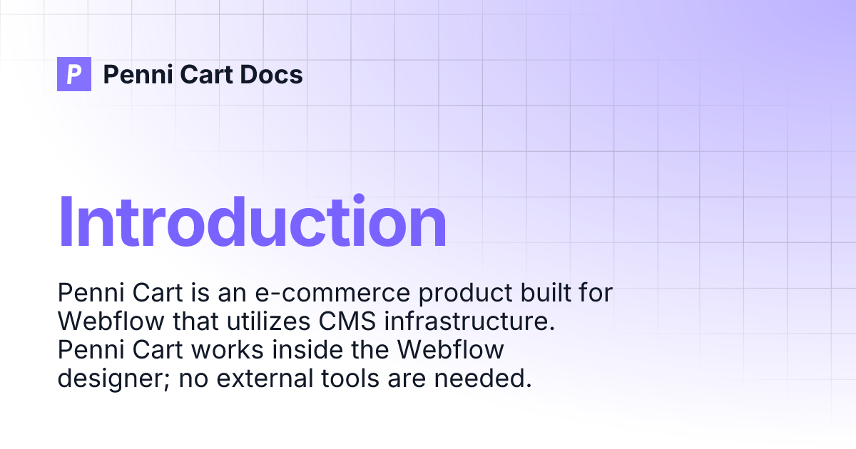Introduction | Penni Cart Docs